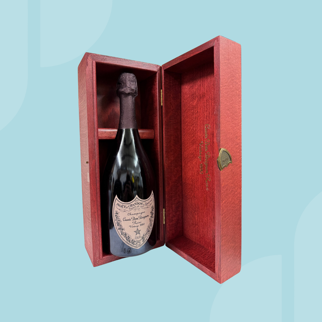 1x bottle Dom Perignon Rose boxed 1990 – Hammer Price
